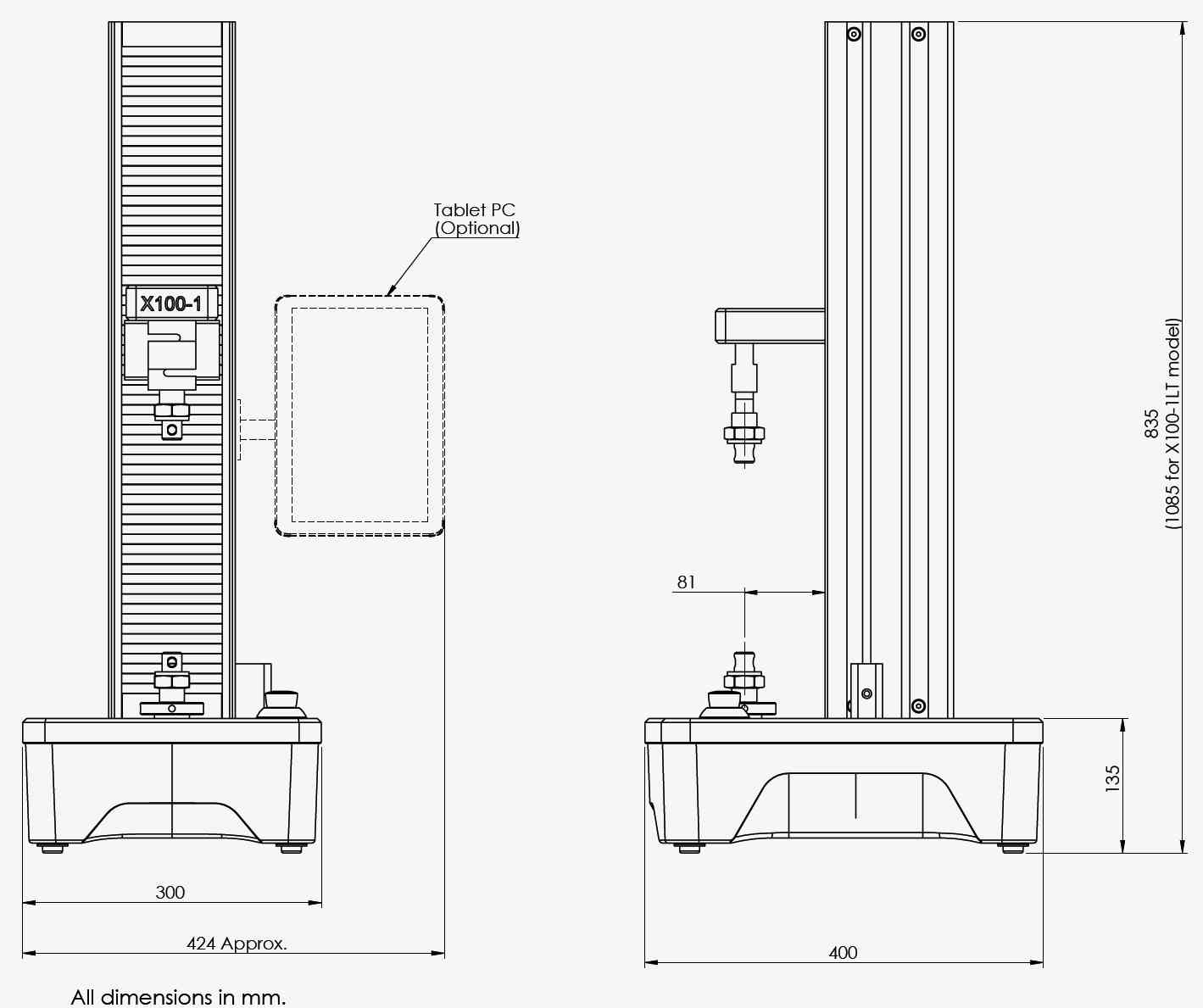 Up to 1kN Bench Mounted Testing Machine - Testometric