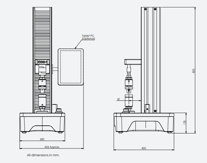 Dedicated Z-Direction Test Machine based on the X100-1 model, for ...