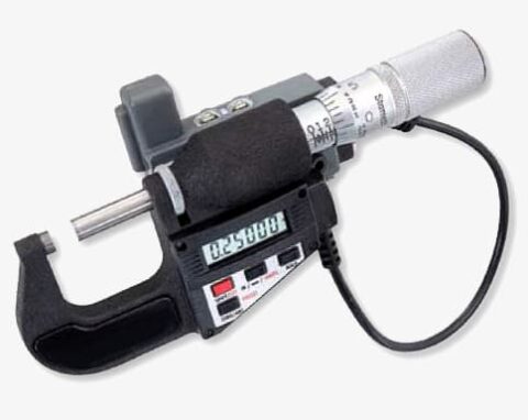 Digital readout micrometer test rig. - Testometric