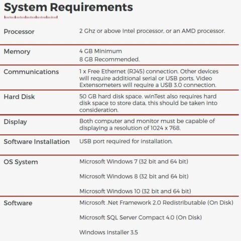 Machine control windows software package for X-Series models - Testometric